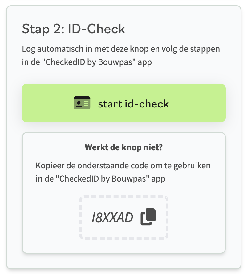 Step: ID Check – Bouwpas Help Center